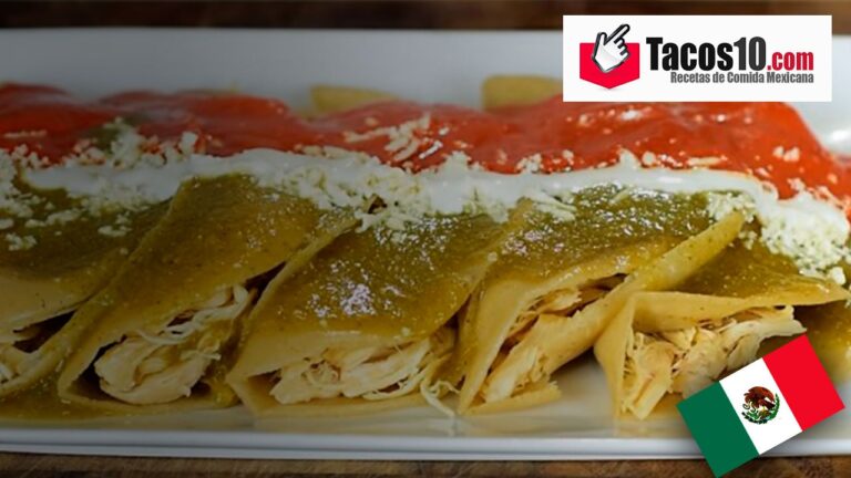 ¿Cómo hacer Enchiladas divorciadas? Comidas Mexicanas【Tacos10】