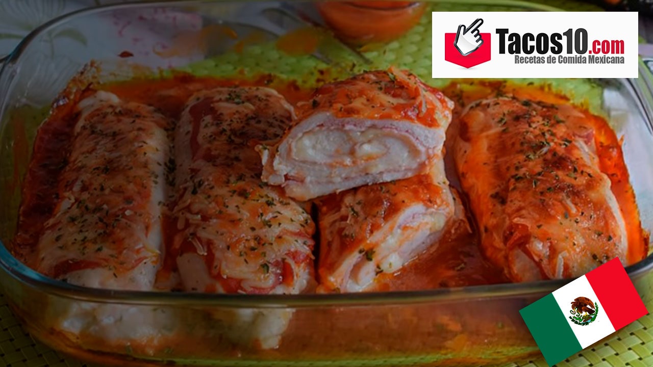 ¿Cómo hacer Pechugas de pollo rellenas? Comidas Mexicanas【Tacos10】